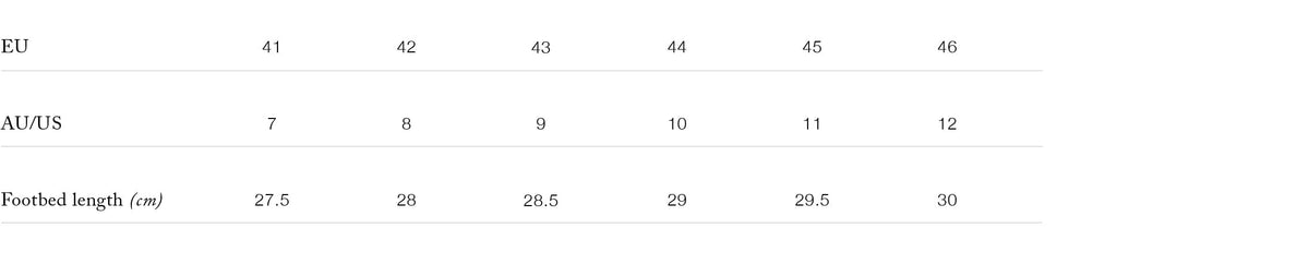 Size Guides | The Bali Tailor