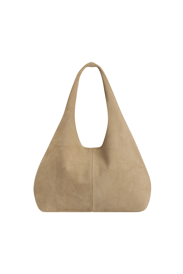 The Clover Slouch Mini - Stone Suede - The Bali Tailor