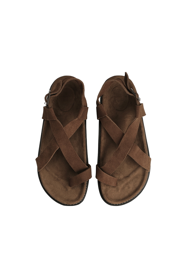 The Noa Sandal | Cocoa Suede - The Bali Tailor