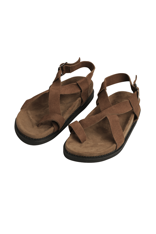 The Noa Sandal | Cocoa Suede - The Bali Tailor